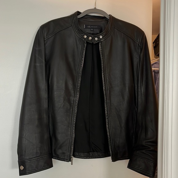 Anne Klein | Jackets & Coats | Ak Anne Klein Leather Jacket | Poshmark